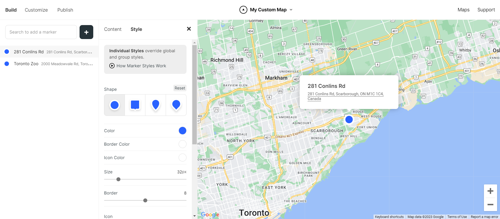 Mapping Locations with Google Maps - Atlist